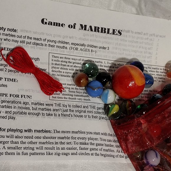 Games | Game Of Marbles 10 Marbles 3 Shooters | Poshmark